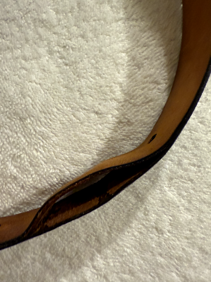 AMAZING LIMITED EDITION REMO TULLIANI BROWN LEATHER CALFSKIN BELT | eBay