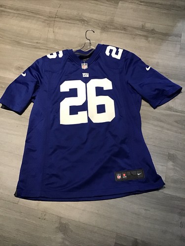 New Blue Nike Saquon Barkley New York Giants Size Large Jersey | eBay