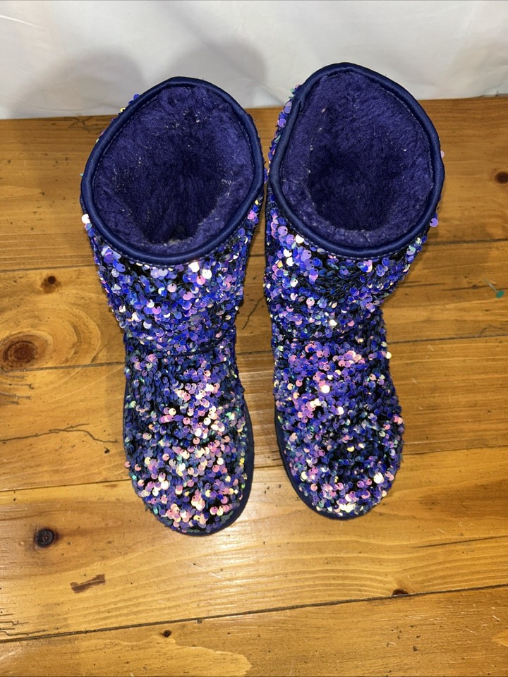 Rare UGG Classic Short Stellar Sequin Sparkle Boots Size US 7 | eBay