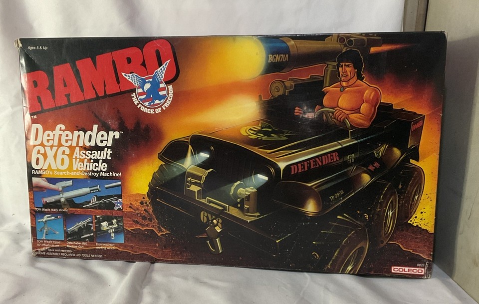 Rambo Defender 6x6 Assault Vehicle Coleco Sealed In Box Sylvester ...
