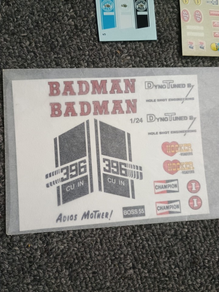 Mpc Amt 1/25 Model Car Kit Decals Lot !! | eBay