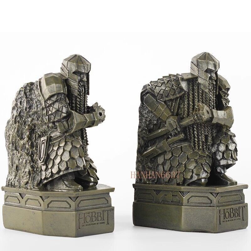 Hobbit Lord of the Rings Smaug Mountain Dwarf Statue Bookshelf Desk ...