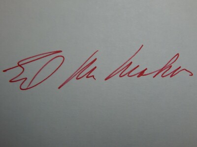 Ed McMahon Johnny Carson TV Announcer/Actor Autograph Signature Signed ...