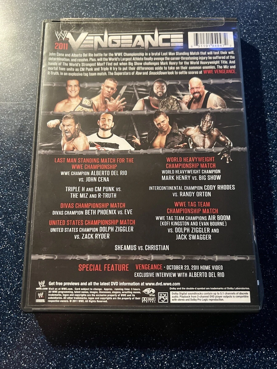 Wwe Vengeance 2011 Dvd