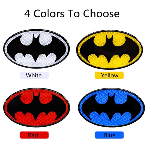 Red Batman Decal Car Rearview Mirror Body Side Fender Trunk Reflective ...