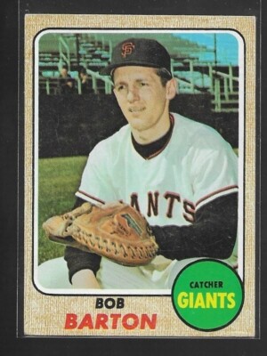 BOB BARTON 1968 Topps Baseball card #351 San Francisco Giants EX | eBay