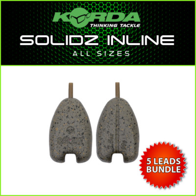 KORDA SOLIDZ INLINE LEADS (x5) - ALL SIZES | NEW - CARP FISHING WEIGHTS | eBay UK