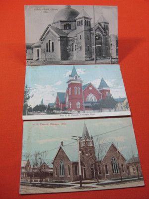 Chicago Junction OH Church Postcards 1909 Willard Ohio | eBay