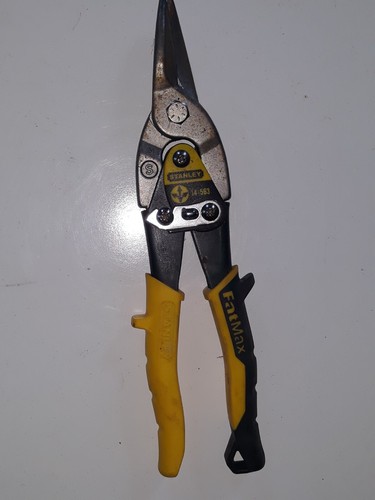 stanley 14-563 shelf worn Straight Cut Aviation Snips (Yellow) | eBay