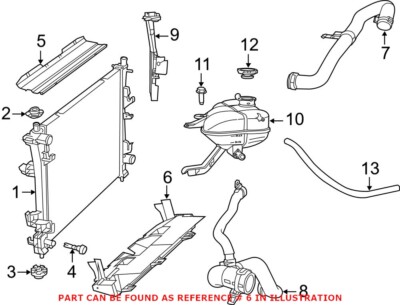Genuine Mopar Lower Radiator Support Baffle 68223477AA | eBay