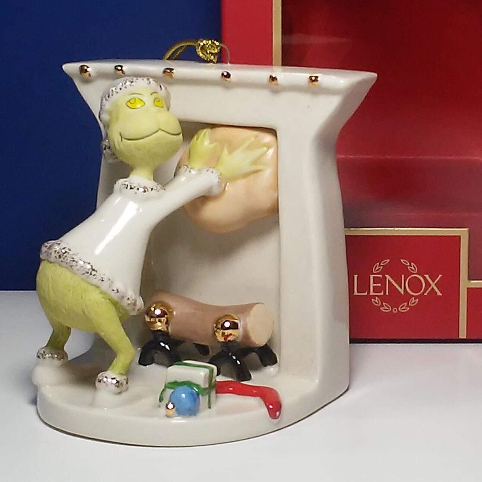 Lenox Grinch Gift Stealing Figurine Ornament Dr. Seuss Who Stole ...