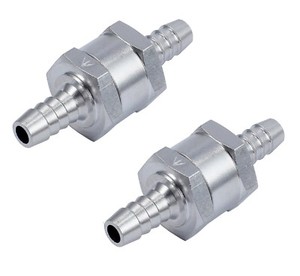 2 x 10mm One Way Non-Return Fuel Diesel Oil Water Check Valve Car or ...