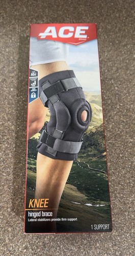 ACE Hinged Knee Brace Firm Support Rigid Stability OSFM Left Or Right Black NEW! | eBay