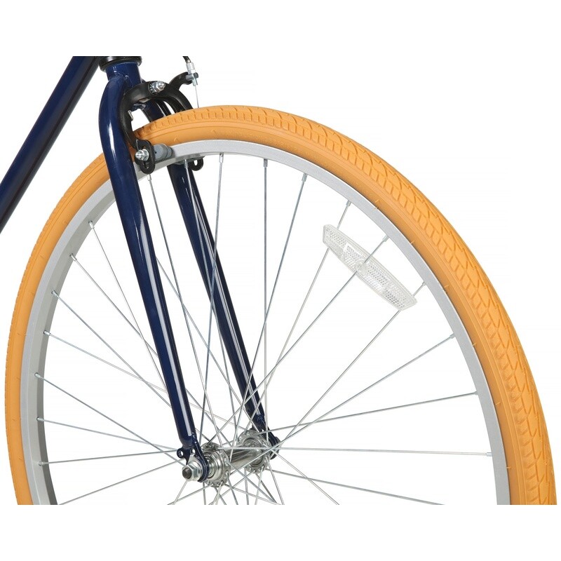 700C Mens City Bike Lightweight Steel Frame Single Speed Front ...