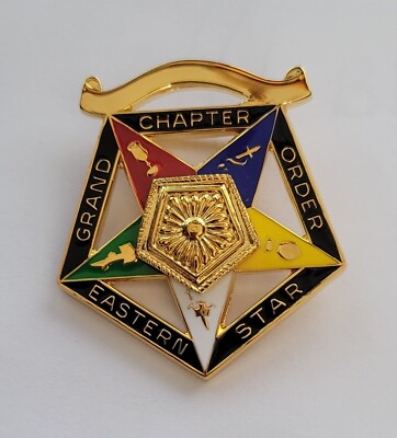 Jewel Grand Associate Matron Order of Eastern Star Officer #57 | eBay