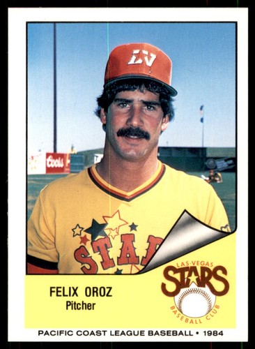 1984 Cramer Las Vegas Stars Minor League Felix Oroz (A) Las Vegas Stars ...