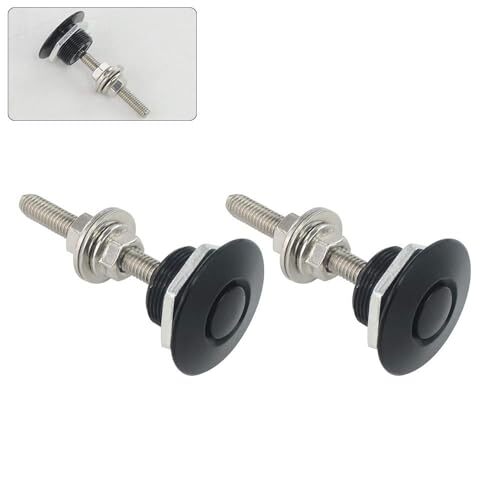 2pcs Quick Latch Bumper Release Fastener Push Button Billet Hood Pin ...