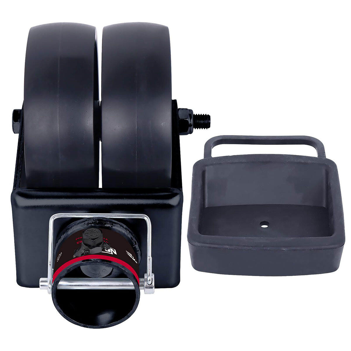 2000lbs Capacity Swivel Caster Trailer Jack Dual Wheel with Caster ...