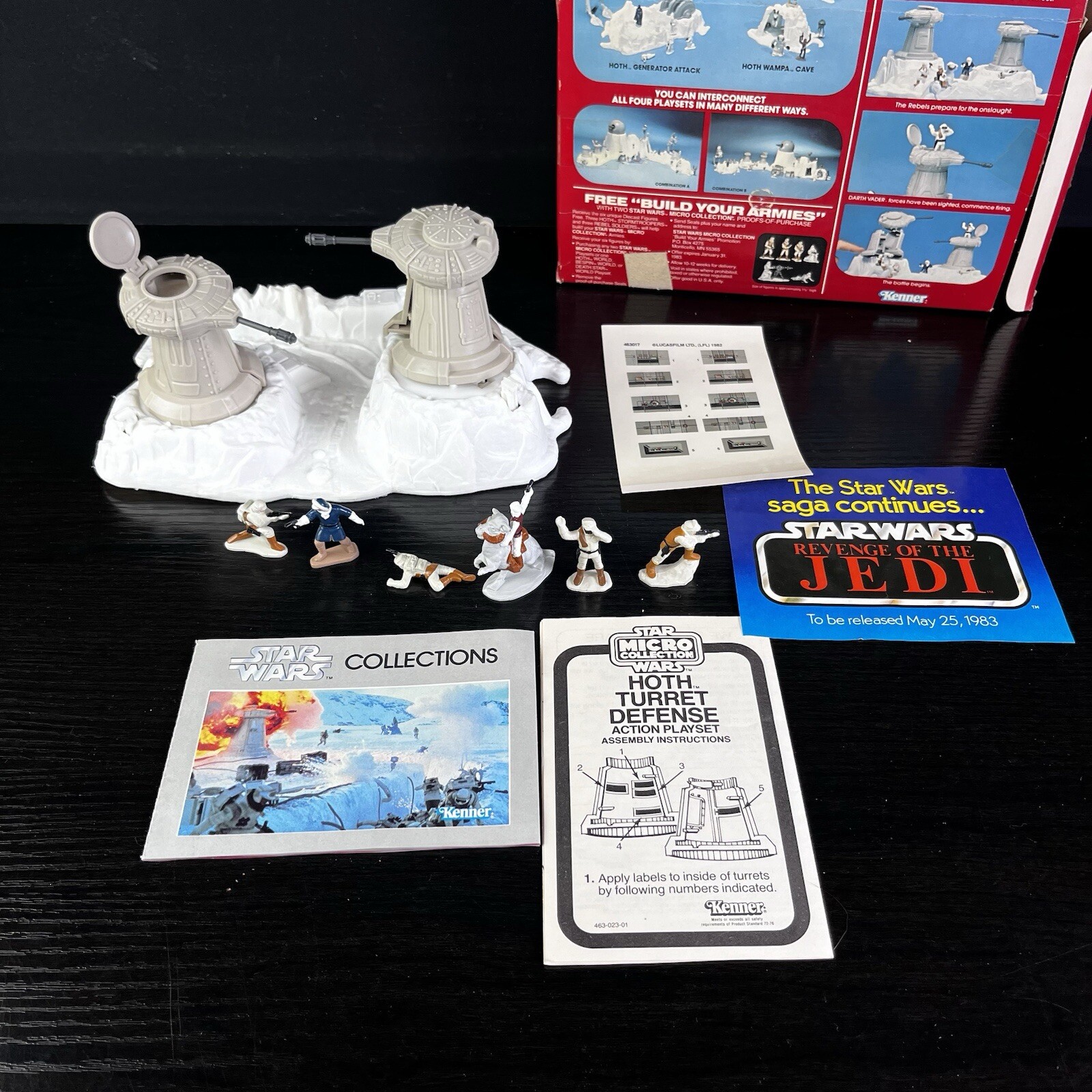 Vintage Star Wars Micro Collection Hoth Turret Defense Complete In Box ...