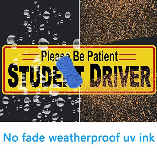 Student Driver Please Be Patient Sticker Decal Safety Signs 12"x3.8" | eBay