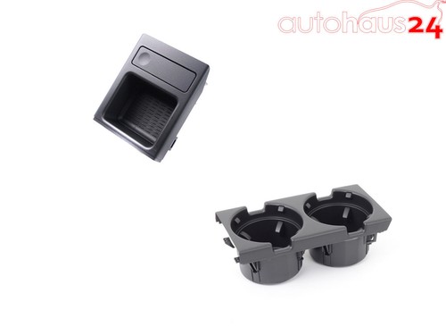 BMW E46 BLACK CUP HOLDER & COIN HOLDER SET 323i 325i 328i 330i M3 ...