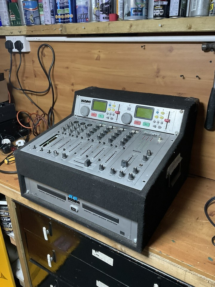 KAM KCD980 -DJ CD Twin Deck With Kam Club Pro Mixer CD -DECKS In Case ...