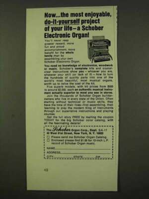 1973 Schober Electronic Organ Ad - Do-it-Yourself | eBay