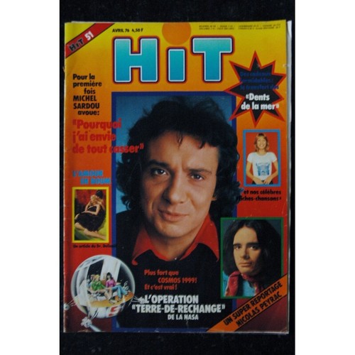 Hit Magazine 51 INCOMPLET Michel SARDOU Bob Dylan Johnny Sylvie Stones ...