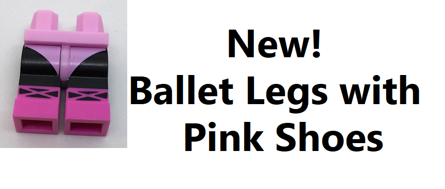 Lego Ballet Legs with PINK Ballet Slippers Shoes Minifigure Body Part ...