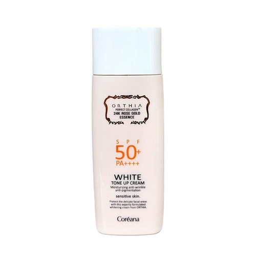 COREANA Orthia Perfect collagen 24K Rose Gold Essence Tone Up Sun Cream ...