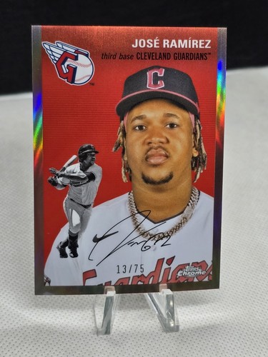 2023 Topps Platinum Anniversary JOSE RAMIREZ Rose Gold /75 #279 | eBay