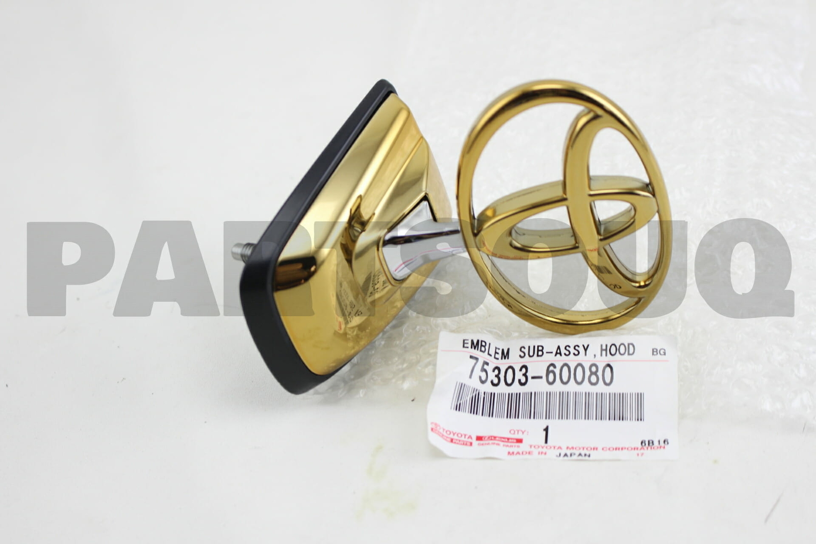 7530360080 Genuine Toyota EMBLEM SUB-ASSY, HOOD 75303-60080 | eBay