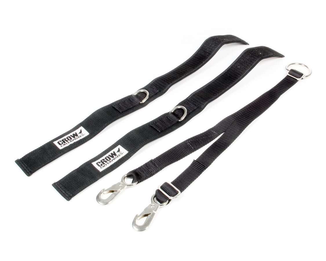 Crow Arm Restraint Harness SFI 3.3 Individual Straps 2"Wide Cuffs Black ...