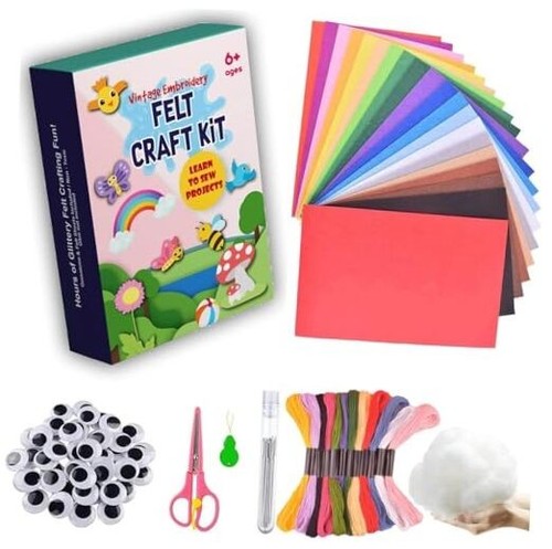 Full Felt Fabric Sheets Craft Kit, 20Pcs 8