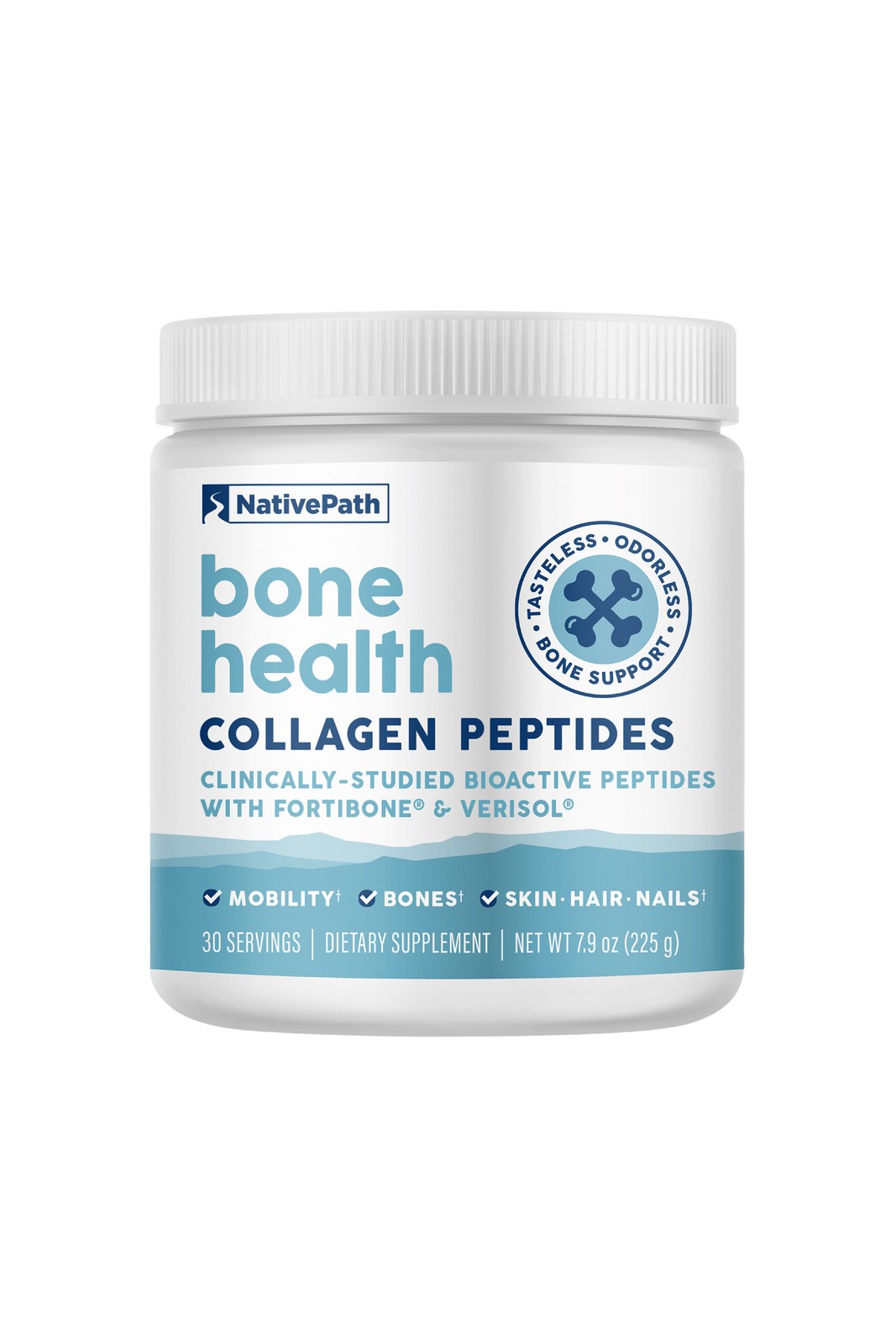 NativePath Bone Health Collagen Peptides, Bone & Joint Support, 30 ...