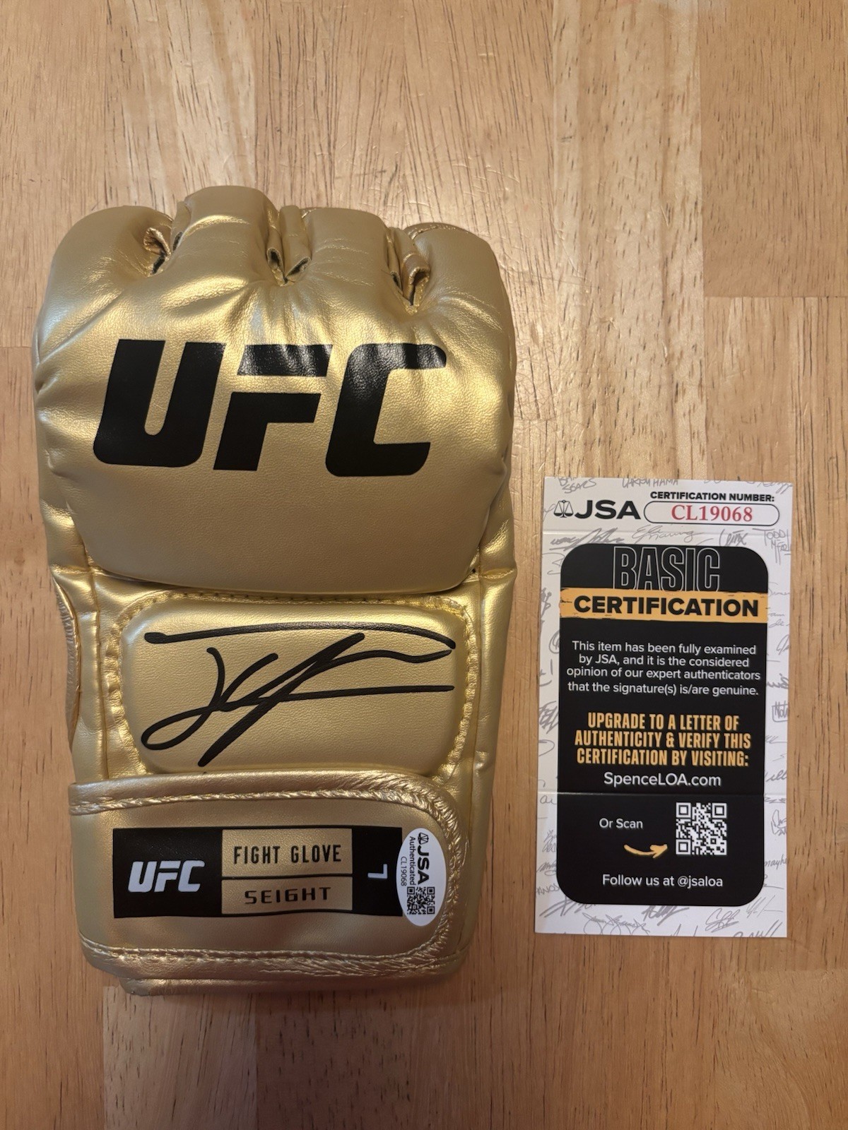 Ilia Topuria Signed UFC CHAMP GOLD GLOVE Autographed CHAMP JSA COA | eBay