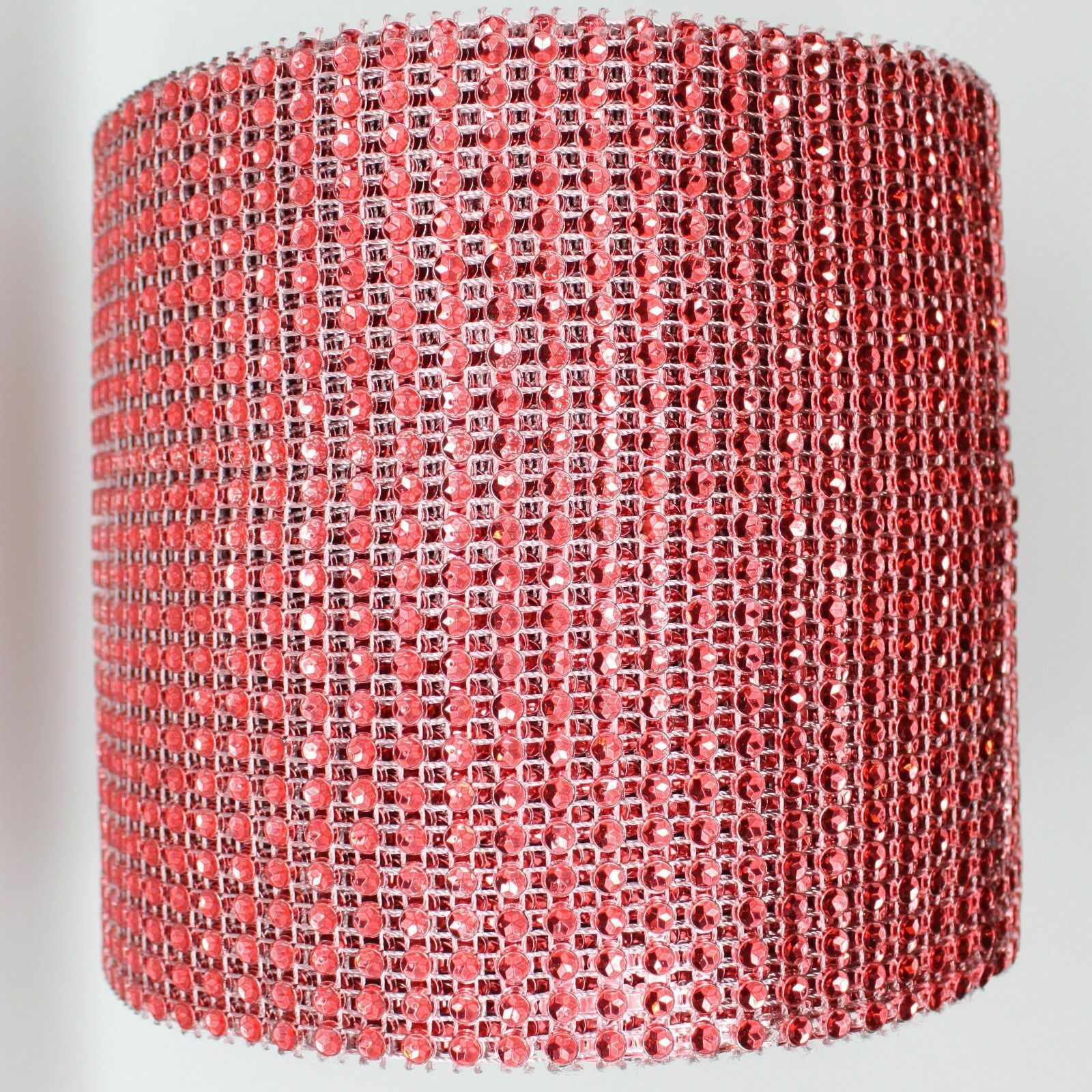 4.5" 30ft yard Diamond Mesh Rhinestone Ribbon Crystal Wedding Wrap ...