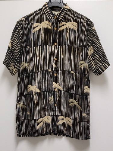 Vintage Ron Chereskin Mens Hawaiian Shirt Large Palm Tree Print Short ...