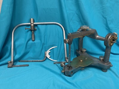 Vintage Hanau Dental Articulator with face bow and bite fork | eBay