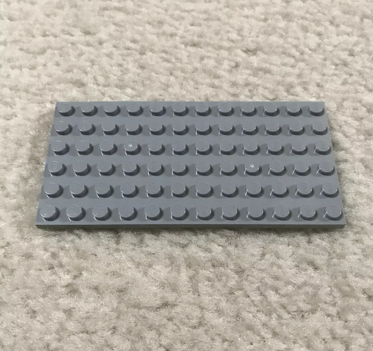 LEGO Bricks Plate 6x12 “Studs” Light Gray Original - New 42884006280| eBay