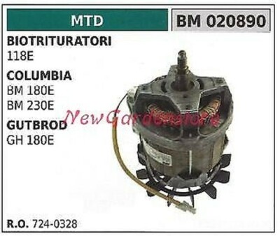 Moteur Éléctrique MTD Bio-Broyeur 118e Columbia Bm 180e 230e 020890 | eBay