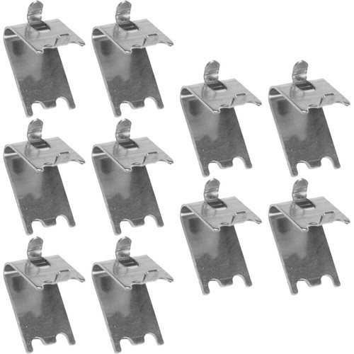 10 Pcs Stainless Steel Hook Heave Duty Shelf Clip Metal Suspender Clips ...
