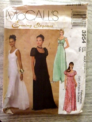 McCall's 3954 Misses Formal Bridal Dress Sewing Pattern 4 Styles 4-6-8 ...