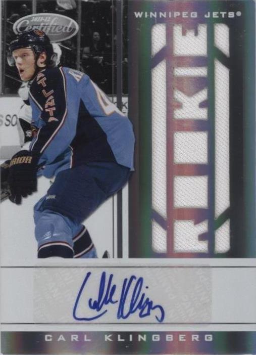 2011-12 Panini Certified - Carl Klingberg #215 /499 (AU, MEM, RC) for ...