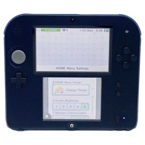 Nintendo 2DS Handheld Game Console FTR-001 w/ Charger - Black/Blue ...