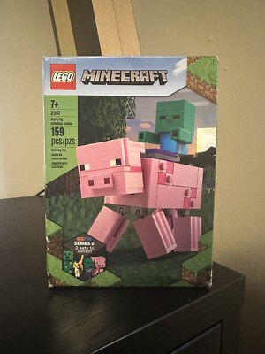 LEGO 21157 Minecraft BigFig Pig with Baby Zombie - New & Sealed in ...