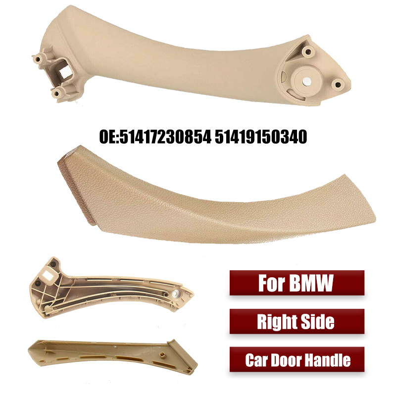Beige ABS Car Right Side Inner Outer Door Handle Cover For BMW E90 328i ...