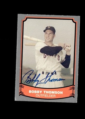 Bobby Thomson 1988 Pacific Legneds Giants authentic autographed card | eBay