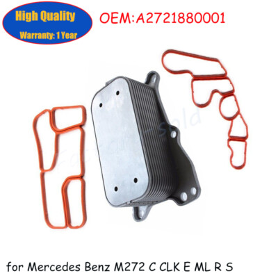 Engine Oil Cooler with Gasket for Mercedes C230 GLK350 ML350 R350 ...
