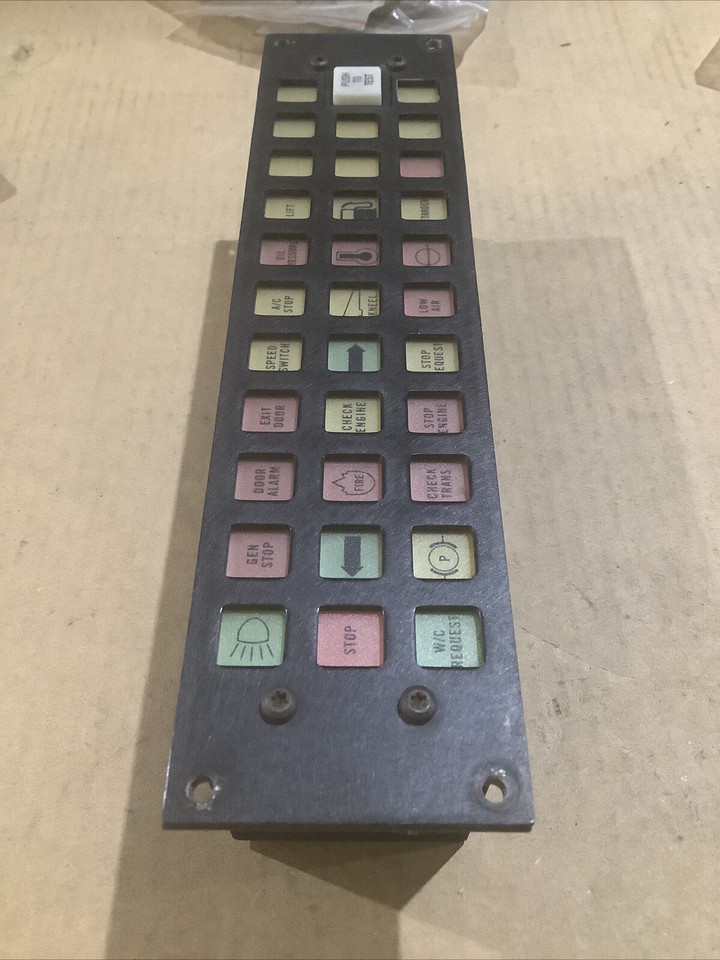 Prevost Nova Bus Idiot Dash Light Bar Panel G9007655-USED | eBay